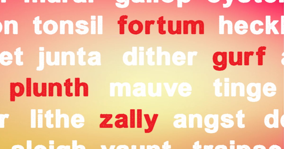 Which word is fake? Quiz - By MisterYogurt