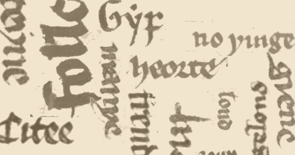 Medieval Spellings Word Cloud Quiz - By serghi