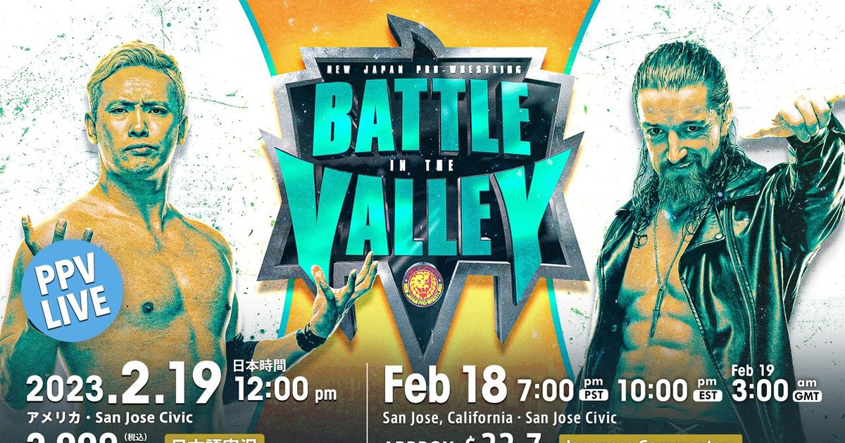 NJPW: Battle In The Valley 2023 Match Card Quiz - By chopstickxking
