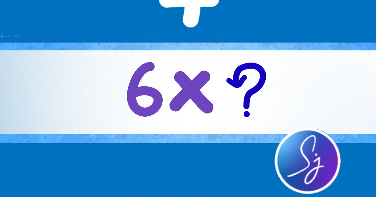 Minute Math Basic (Reverse Multiplication of 6) Quiz - By sean7jedidiah