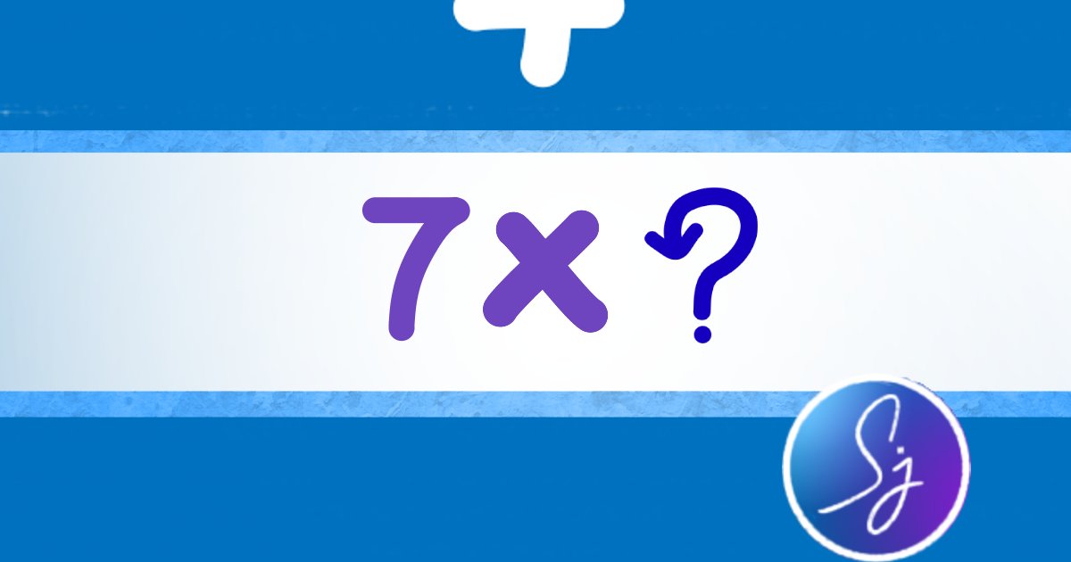 Minute Math Basic (Reverse Multiplication of 7) Quiz - By sean7jedidiah