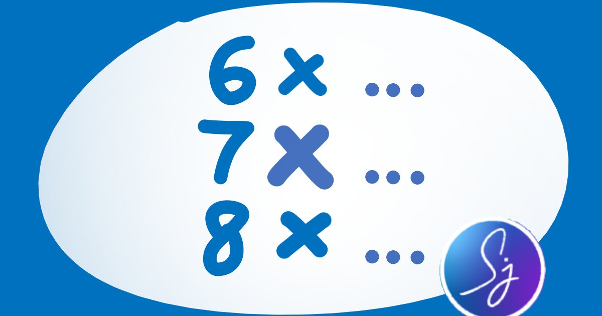 Minute Math Basic (Multiplication of 6, 7, and 8) Quiz - By sean7jedidiah