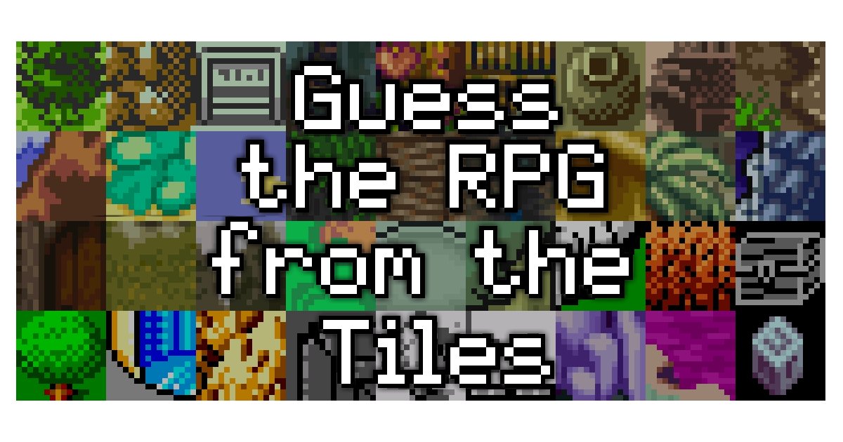 Guess the Retro RPG from Only 3 Tiles Quiz - By andayemir