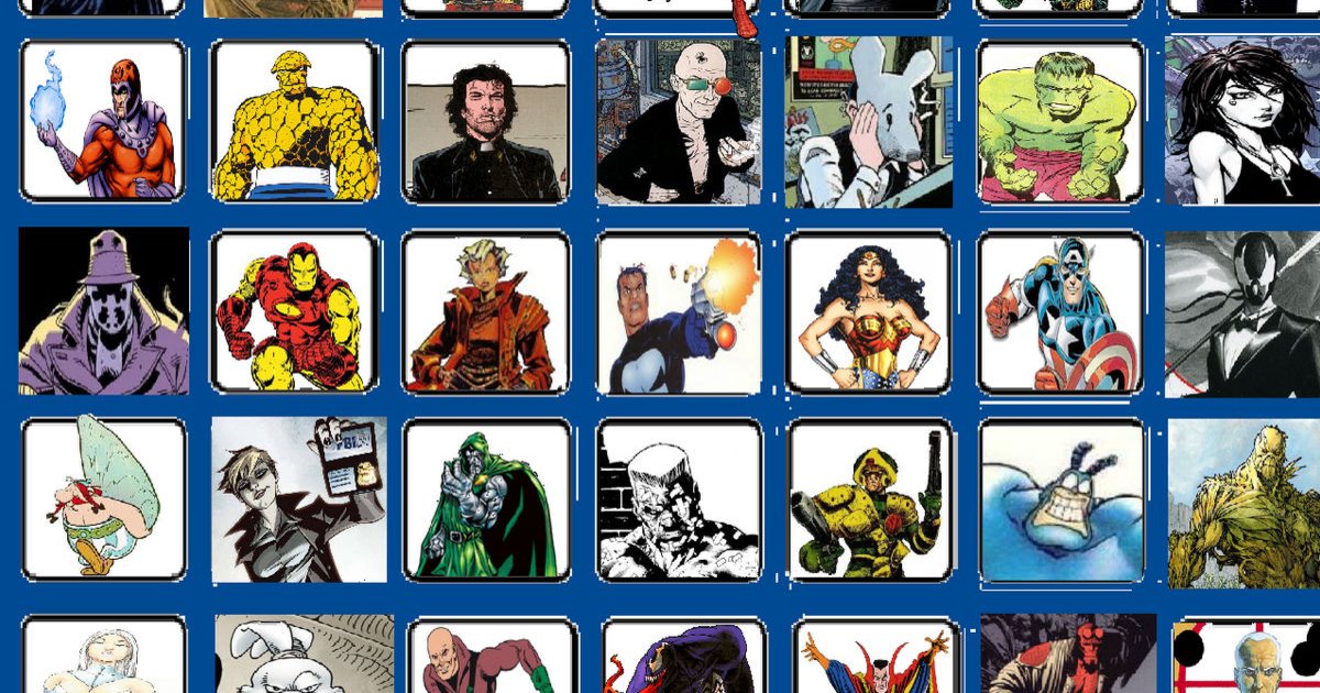 10 to 1: Comic book characters Quiz - By blueyeddevious1
