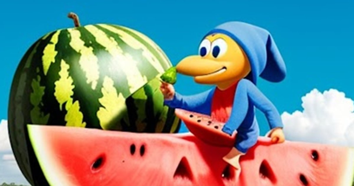 AI Nintendo Characters eat Watermelon Quiz - By sufradley