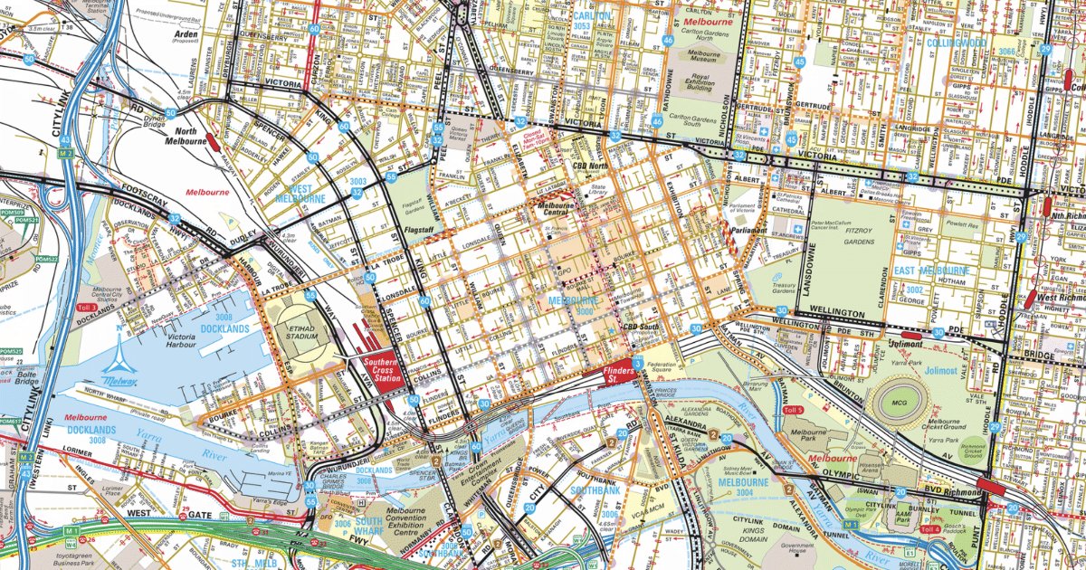 Suburbs of Melbourne's Inner Metro on a Map Map Quiz - By ameliabaxter