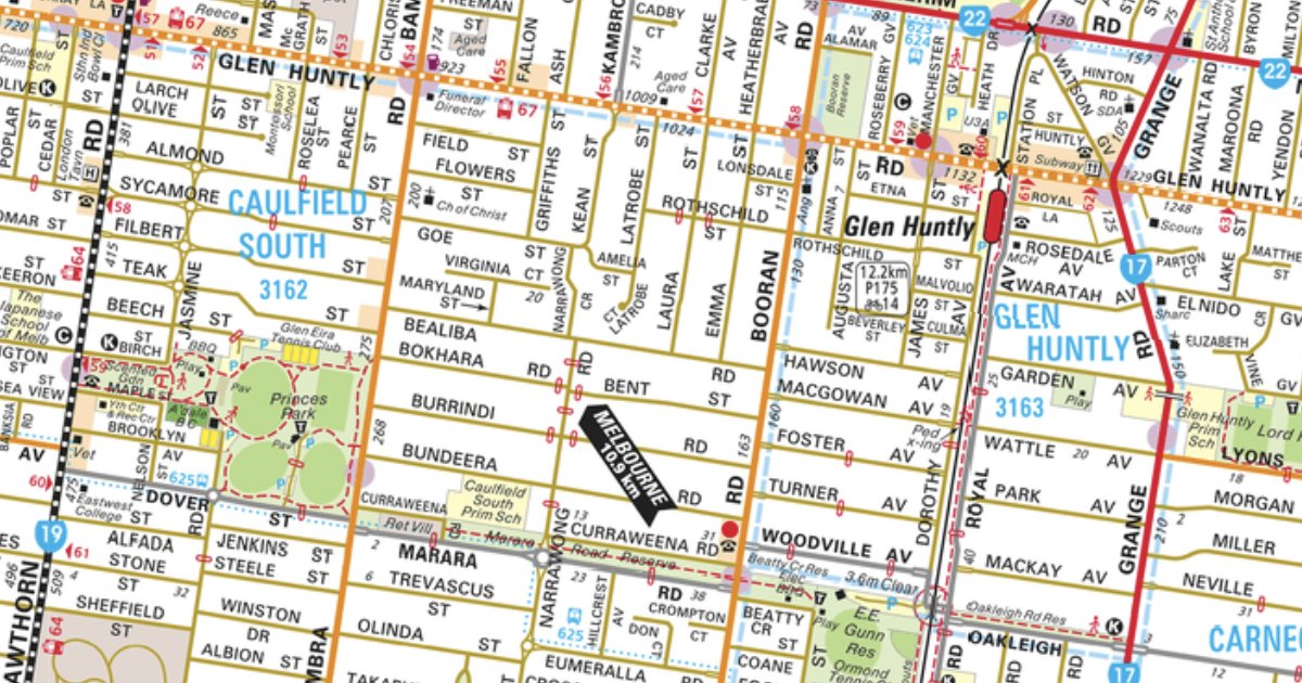 Suburbs of Melbourne’s Inner Southeast on a Map Map Quiz - By ameliabaxter