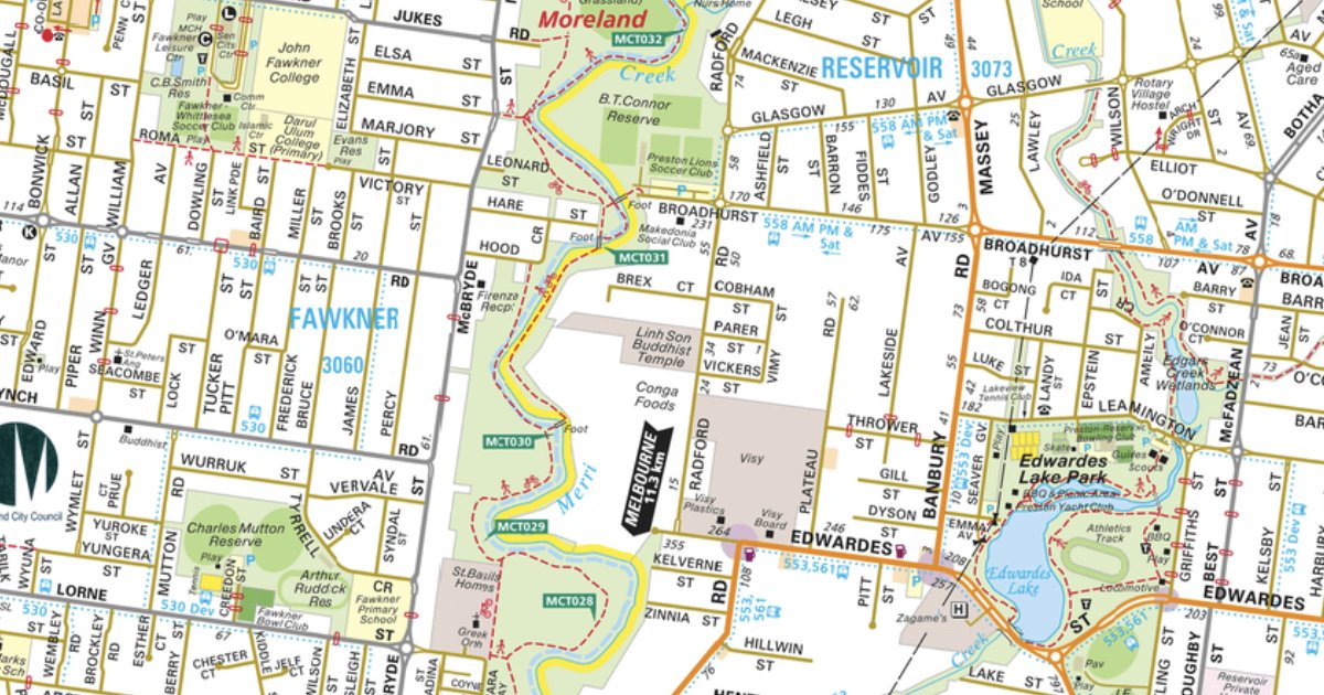 Suburbs of Melbourne’s Inner North on a Map Map Quiz - By ameliabaxter