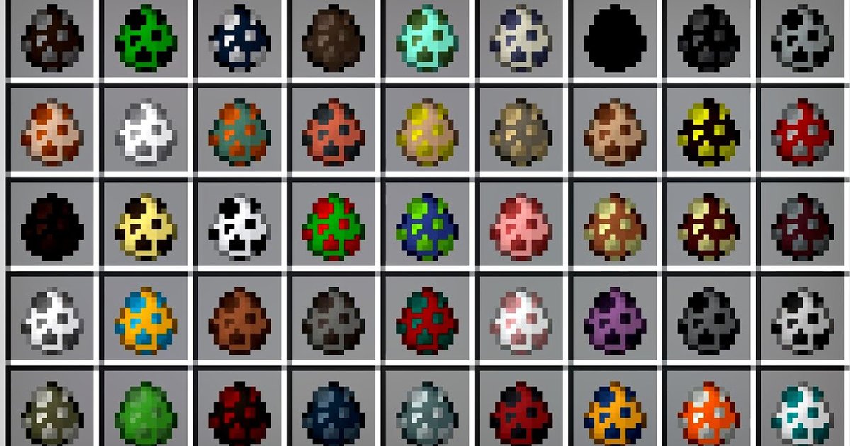 Minecraft Inventory Click: Spawn Eggs Quiz - By pratersternu1