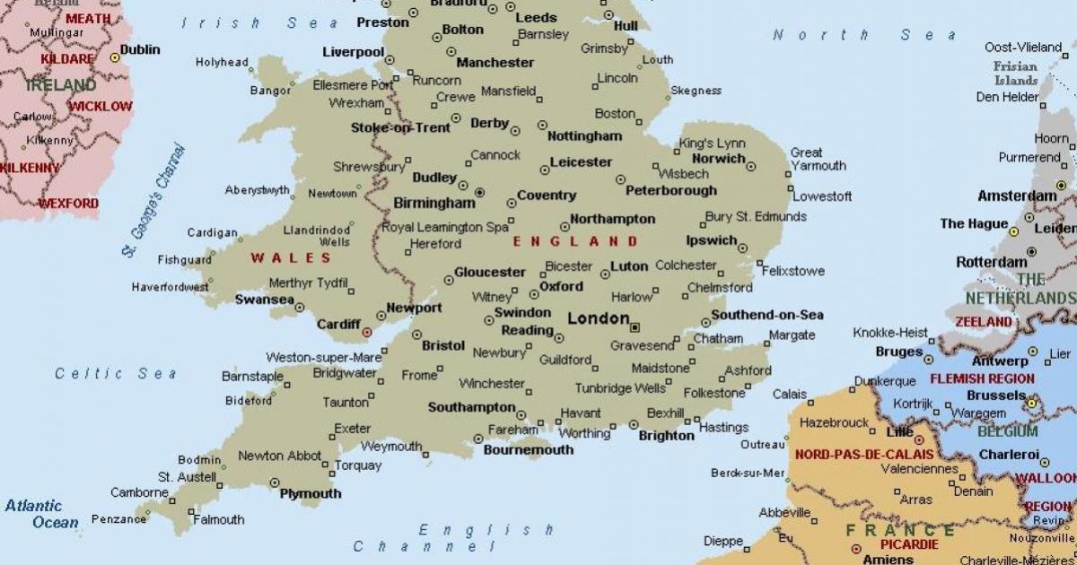 Visualised Distance: UK cities I (most populated) Map Quiz - By ...