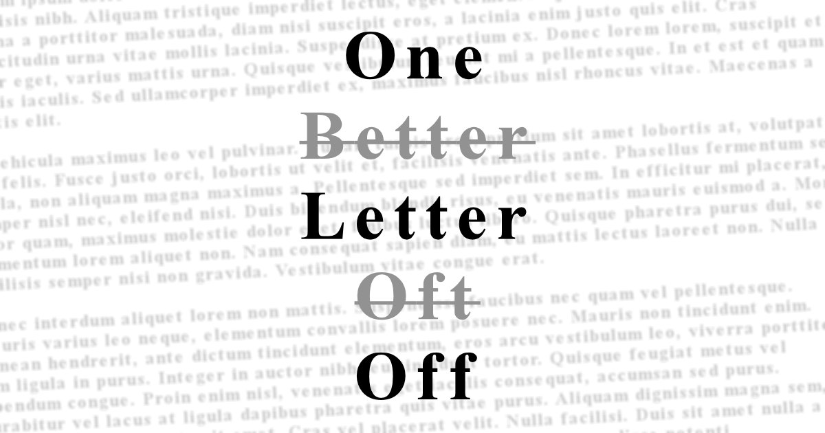 One Letter Off: Movie Quotes 2 Quiz - By gameczar