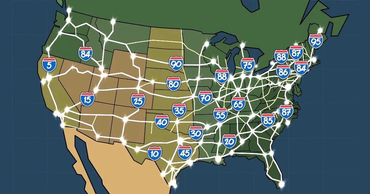 Pick the Interstate Highway Quiz - By biggs364