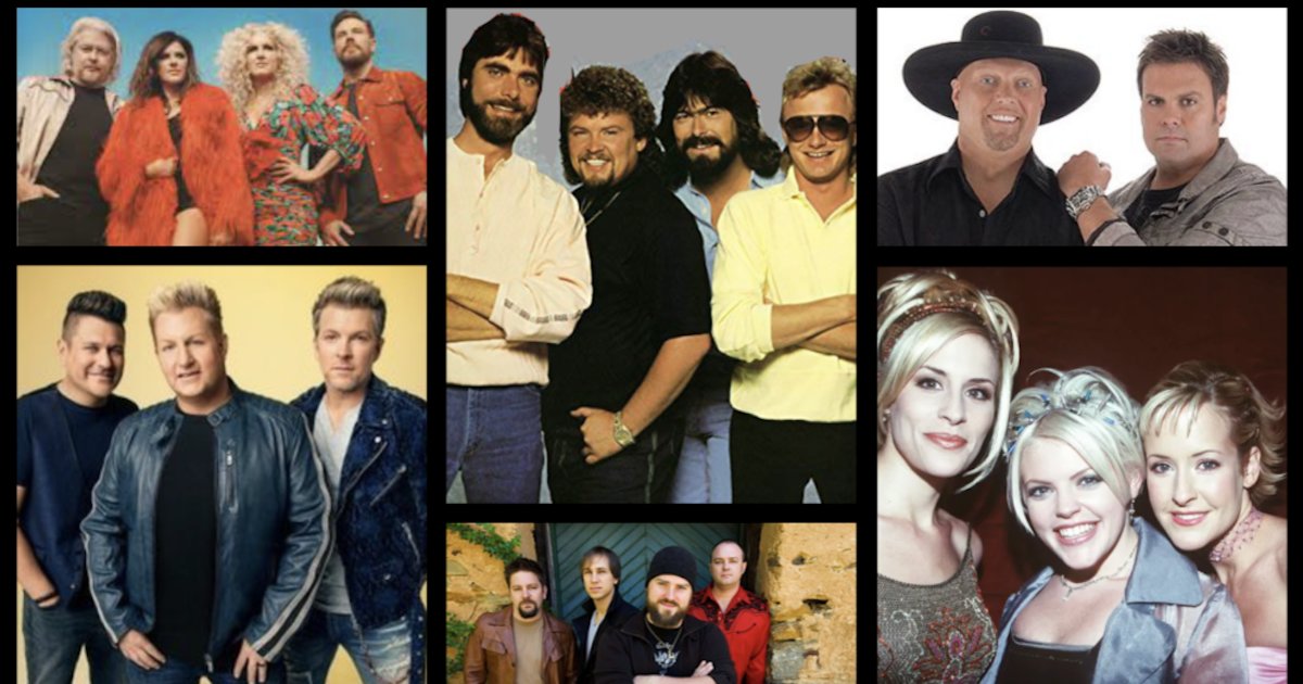 Country Songs by Groups & Duos 10 to 1 Quiz - By jlamp104