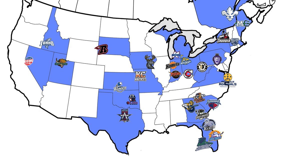 East Coast Hockey League (ECHL) Teams, 2023-24 Quiz - By AmericanHero247