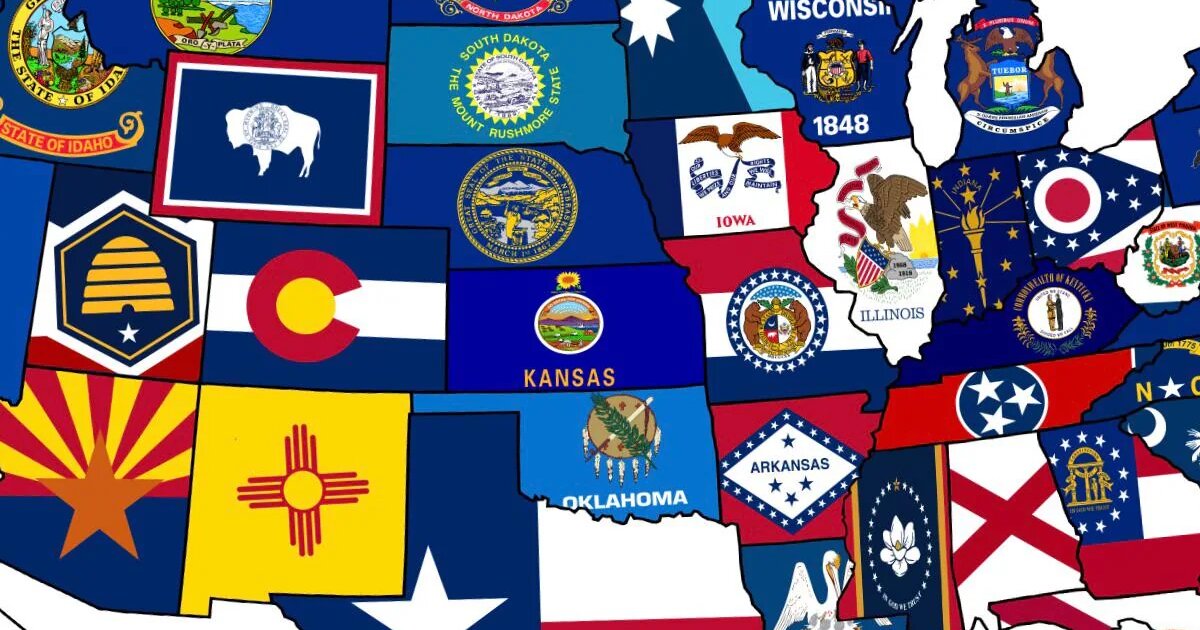 Guess The US State Flags Quiz - By gergthewerg