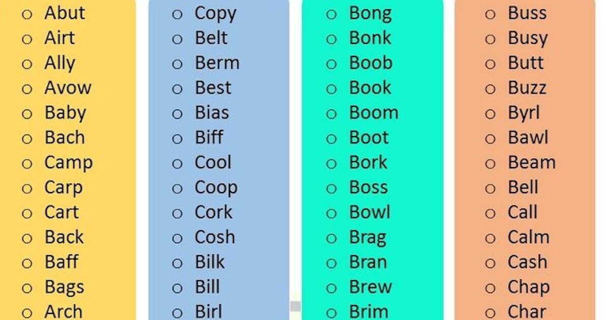 Word Ladder: Four-Letter Verbs Quiz - By elroy