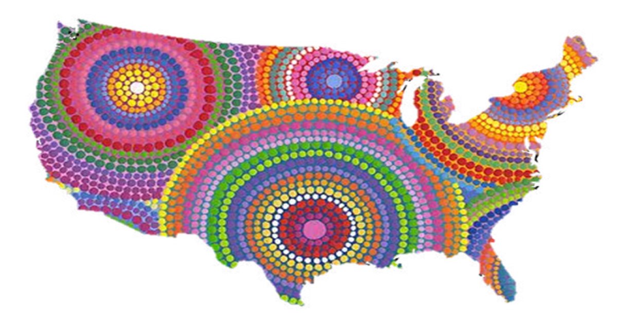 Circular Geography: US States Quiz - By Pushcake