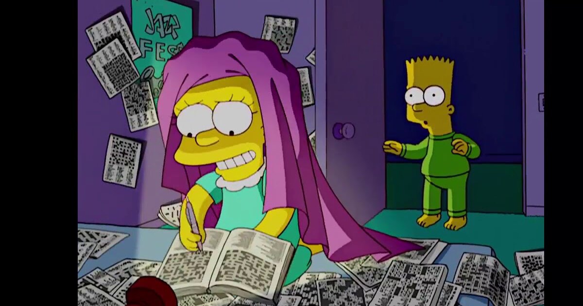 Simpsons Episode Titles: Junction Jumble Word Search Quiz - By chair