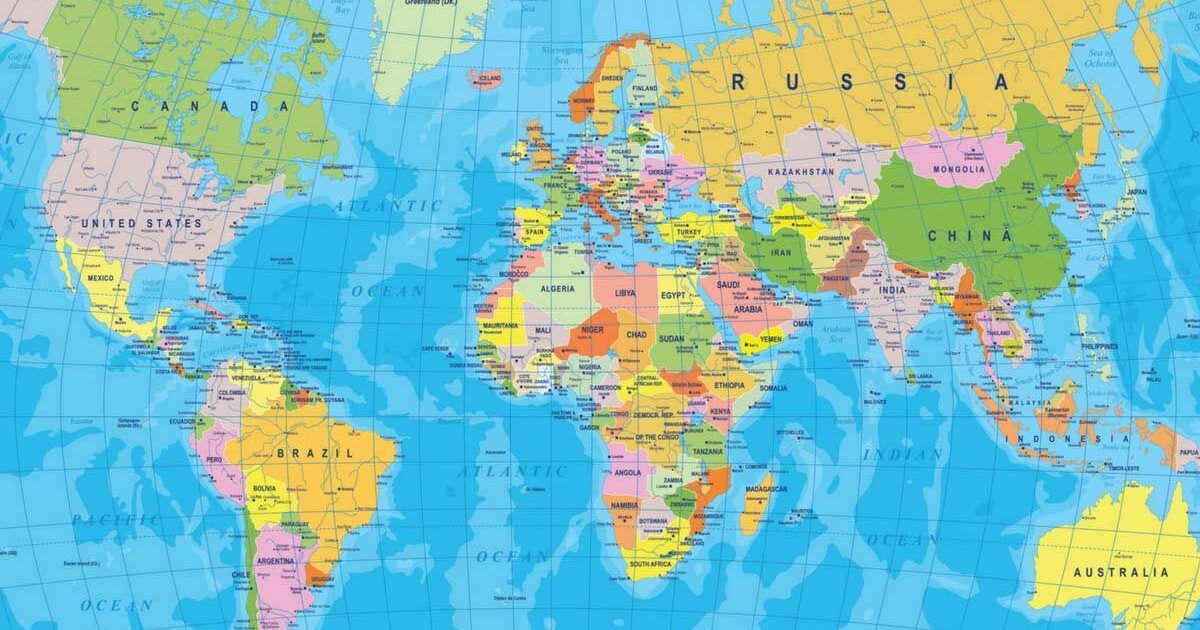 Capitals of the world on a map Quiz - By icebergromaine