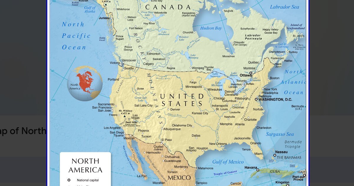 The countries of North America Quiz - By Stoopy127
