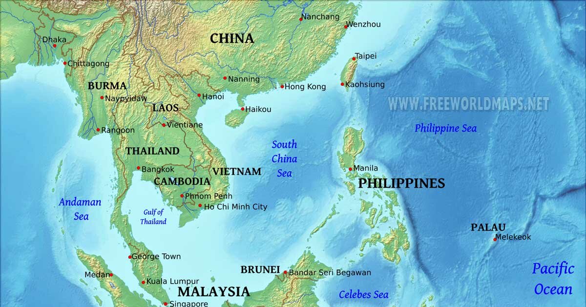 East and Southeast Asia Physical Map (APHG) Quiz - By Mariam-Raza