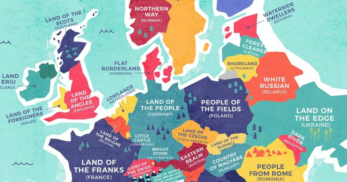 Guess European Countries by Name Meaning Quiz - By TootyTheTurtle