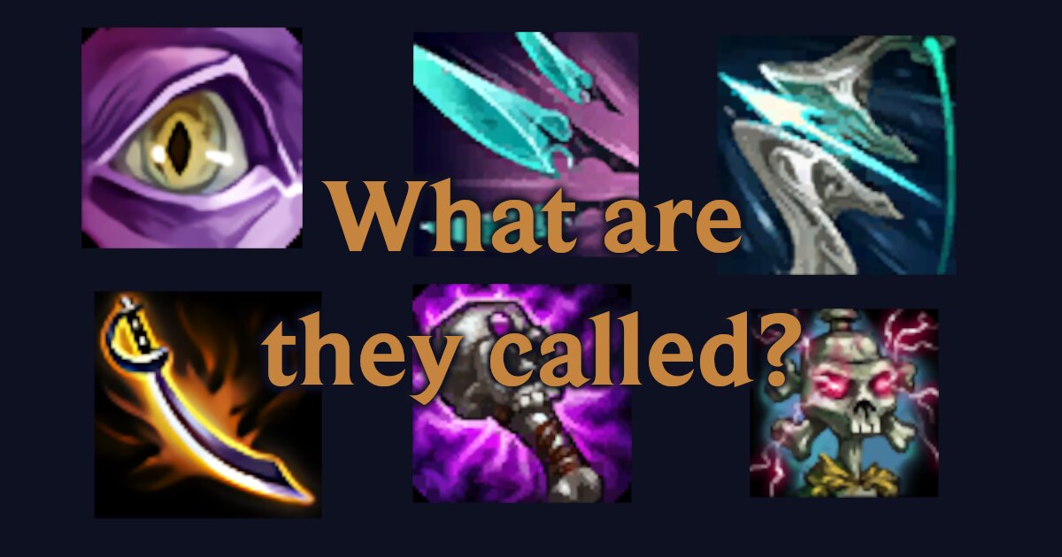 League of Legends - Old Item Names Based on Their Icons Quiz - By ...