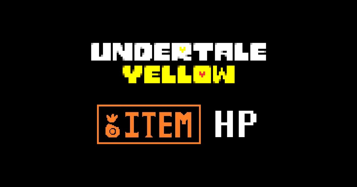 Undertale Yellow Consumables HP Quiz - By TTT_Creative