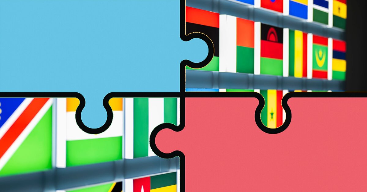 Blended Picture Scramble: Flags of Africa Quiz - By geographyquizzer