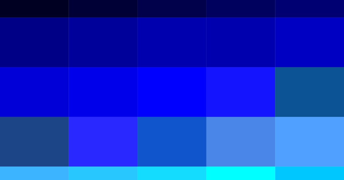 Absent Letter : Shades of Blue Quiz - By riverbank