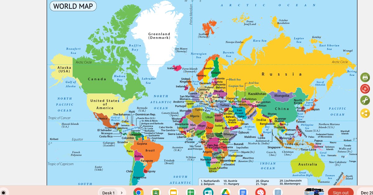 Countries of the world Quiz - By talbot_shawn