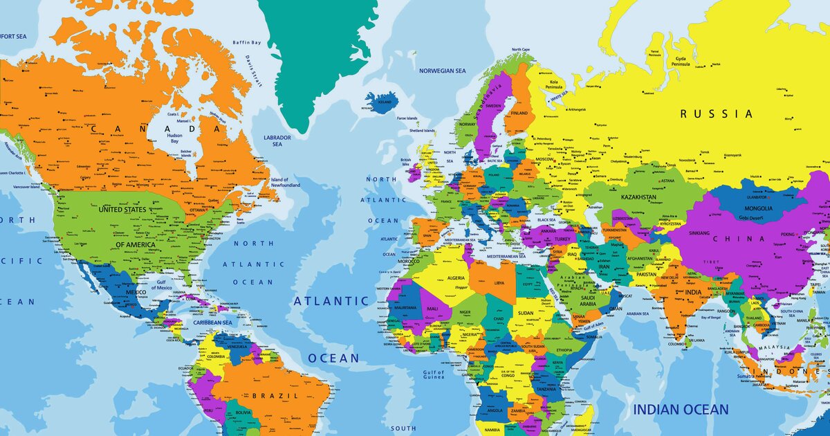 Countries of the World List by Continent Quiz - By Amber1299