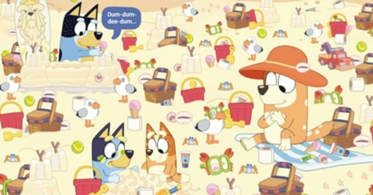 Bluey Beach scene - find the objects Quiz - By Narduc