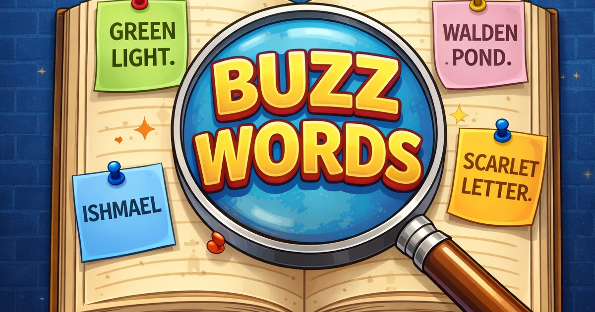 Buzz Word Books I Quiz - By DoorTableWall
