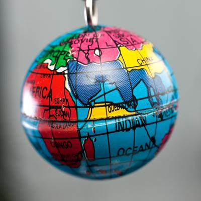 4-Letter Countries on a Map Map Quiz