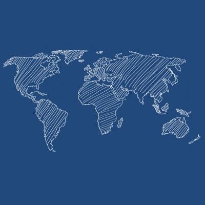 8-Letter Countries on a Map Map Quiz