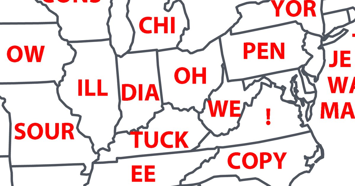 USA States: Unique 3-letter Combos, IV Quiz - By goc3