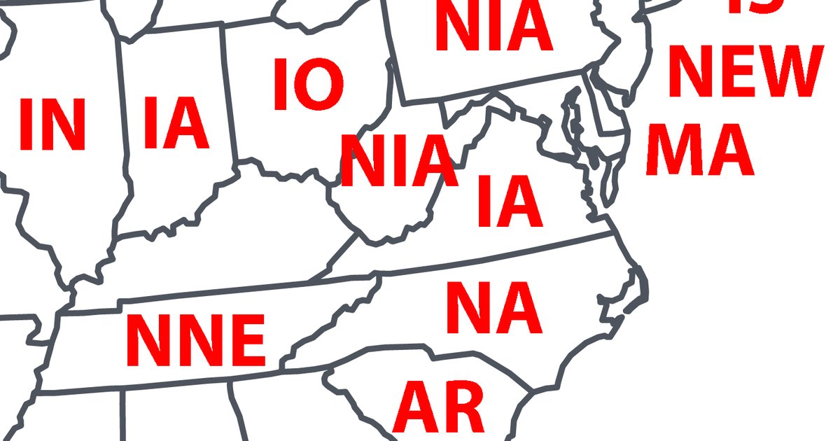 USA States: Common 3-letter Combos (RGI/SOU) Quiz - By goc3