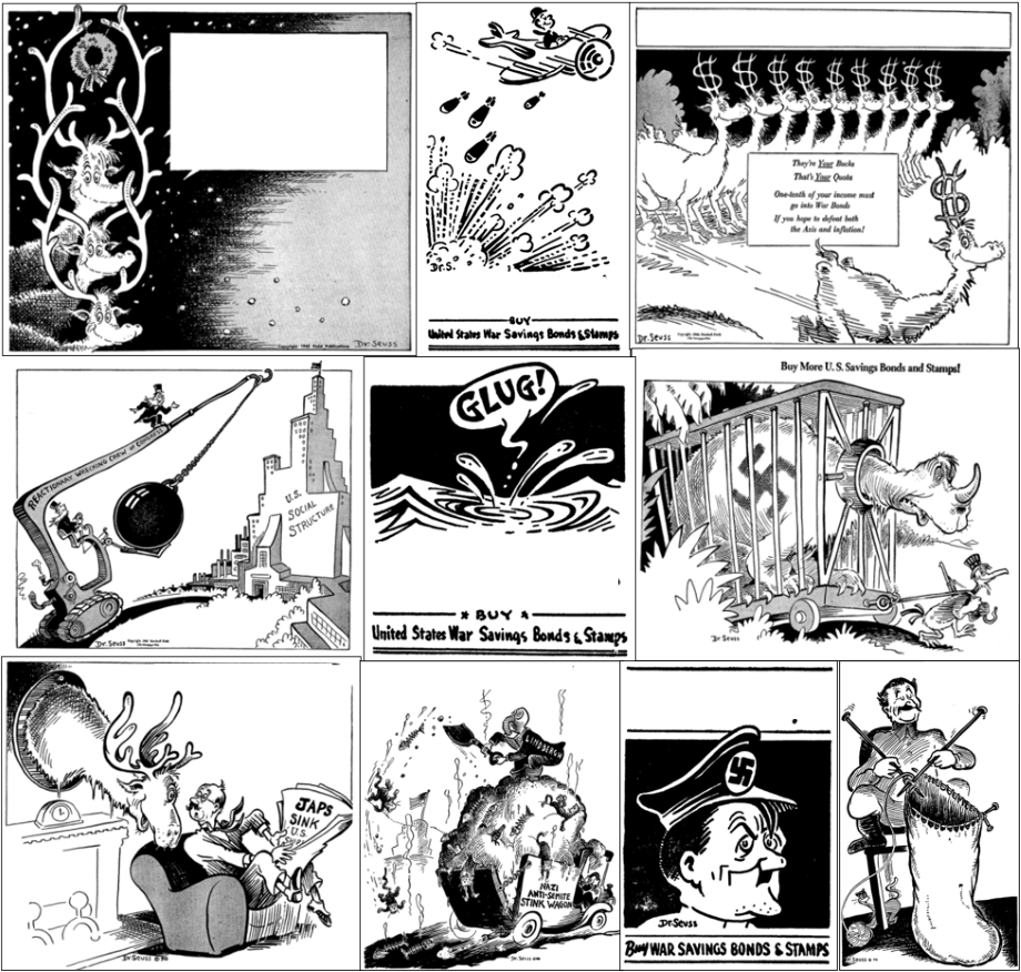 Dr. Seuss' World War II Propaganda Posters Quiz - By cgjackson222