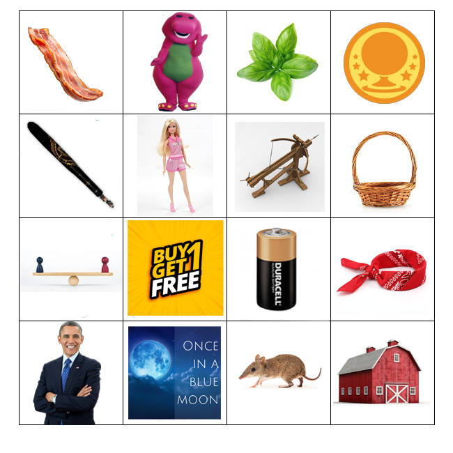 Words That Begin With 'Ba' Picture Click II Quiz - By johncenafan612