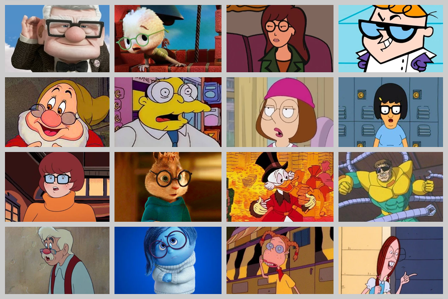 Find the Scrambled Cartoon Characters With Glasses Quiz - By johncenafan612