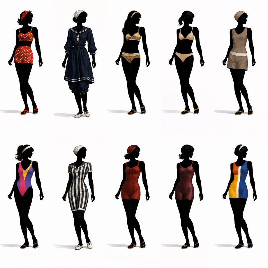 Shadows: Women Swimsuits Quiz - By riverbank