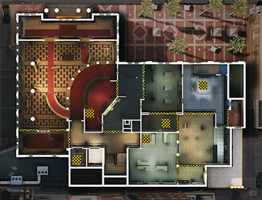 Rainbow Six: Siege - Bank 1F Pro Callout Quiz - By spitballindw