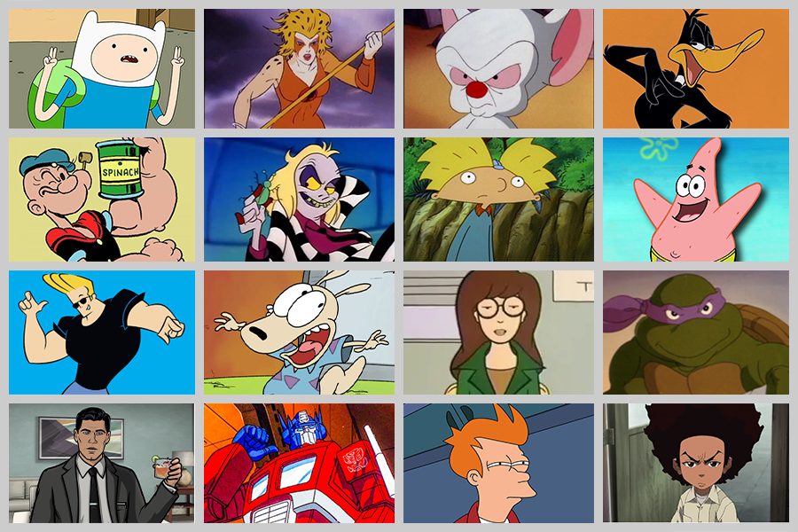 Find the Scrambled Cartoon Characters II Quiz - By johncenafan612