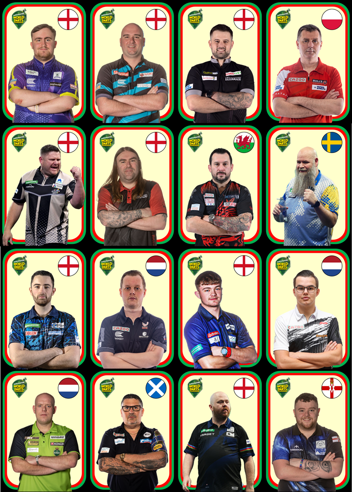 Click the 2025/26 World Darts Championship players Quiz - By mattk77