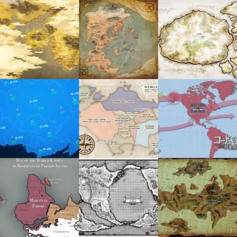 Anime World Maps Quiz