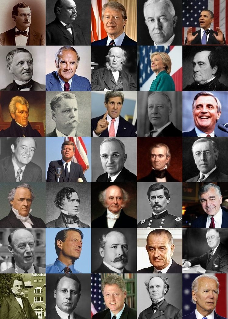 Click a Democratic Presidential Nominee Quiz