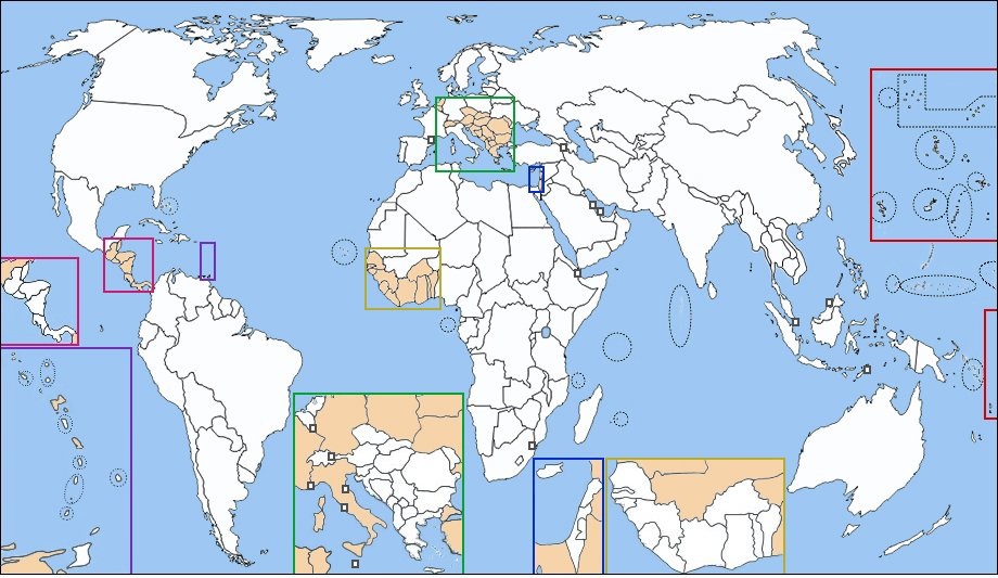 Find the Countries of the World Quiz
