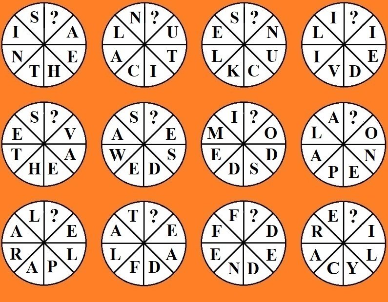 Word Wheels XVIII Quiz