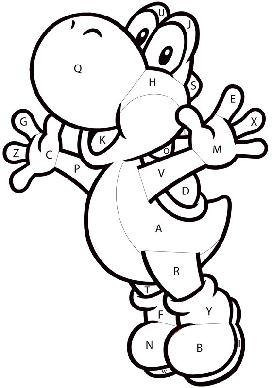 Paint by Letter: Yoshi Quiz - By goc3
